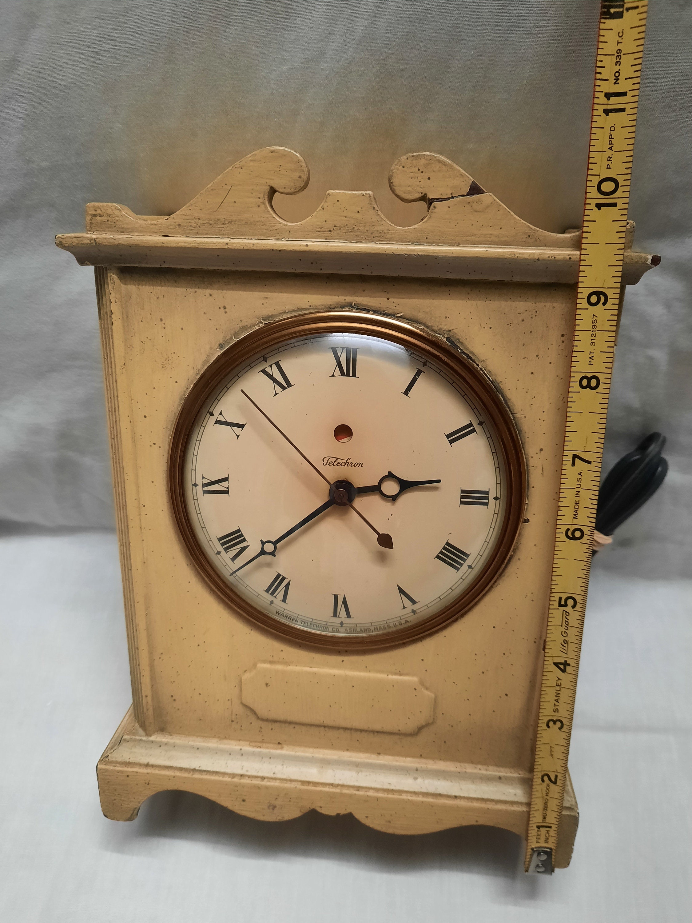 Telechron Knickerbocker Red Dot Wood Mantel Electric Clock WORKS - Etsy