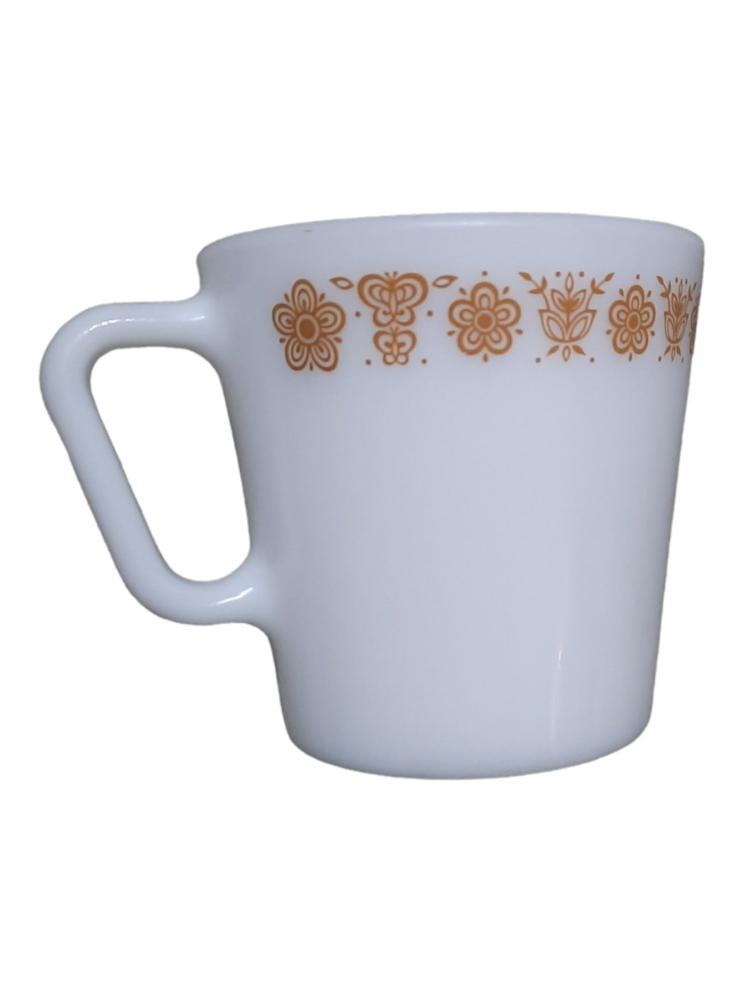 Vintage Pyrex 1410 Butterfly Gold D Handle Cup - Etsy