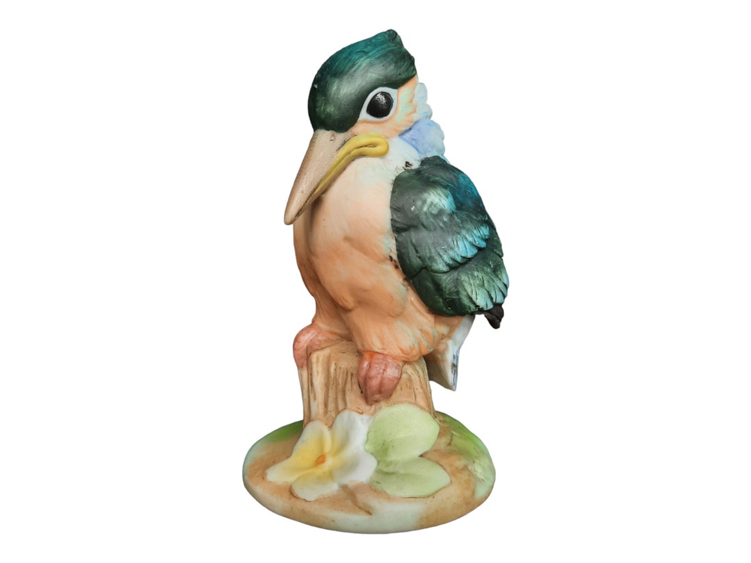 Vintage Andrea by Sadek Kingfisher Bird Figurine - Etsy