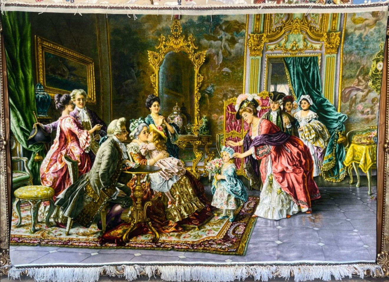 Silk Wall Rug, Renaissance Rug, Handmade Silk Rug, Masterpiece Rug ...