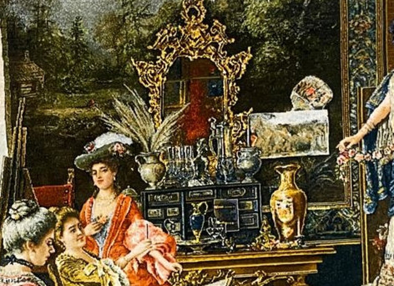 Vintage Italy Tapestry, Renaissance Rug, Handmade Silk Rug, Masterpiece ...