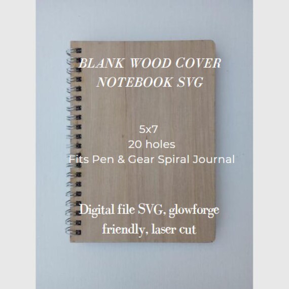 DIGITAL CUT FILE Blank Notebook Cover for Pen & Gear 20 Hole - Etsy