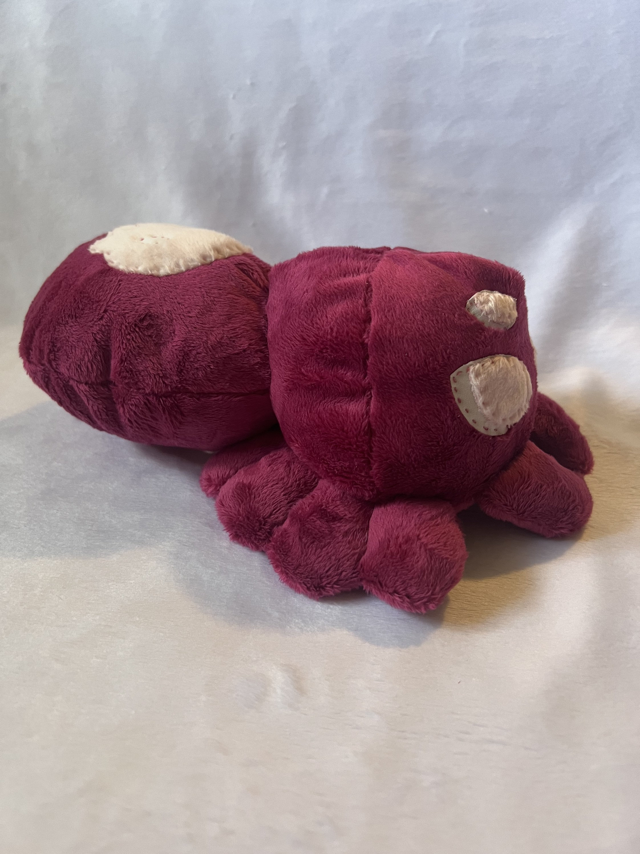 Burgundy Fuzzy Spider Plush - Etsy