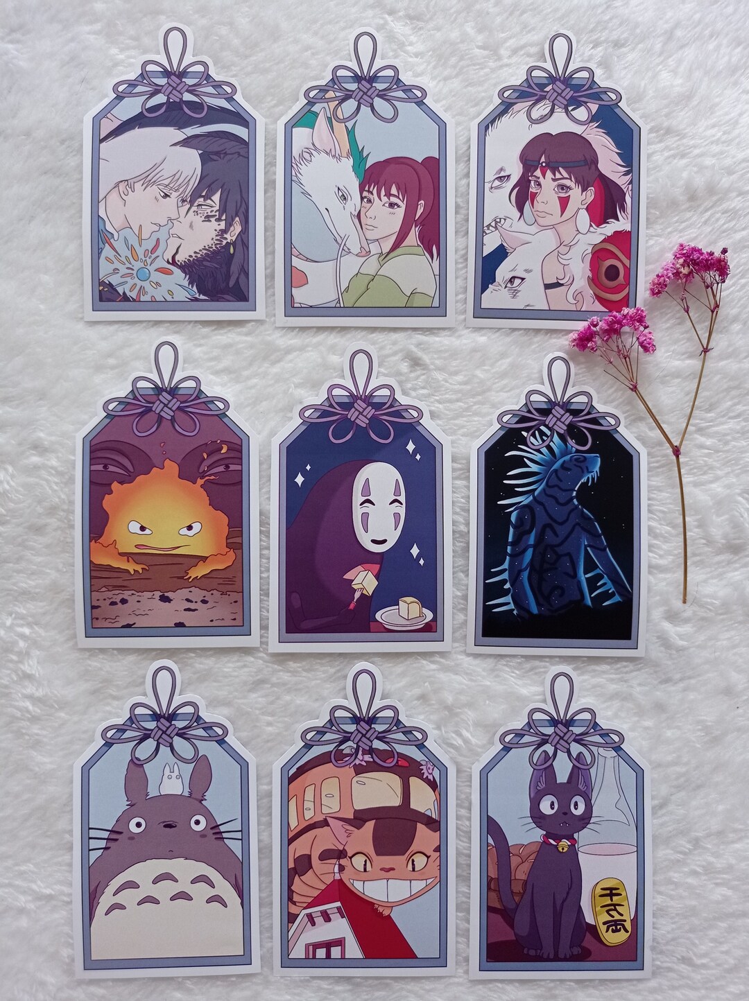 Studio Ghibli Vinyl Sticker Pack/ Cute Decoration Stickers/ Howl and ...