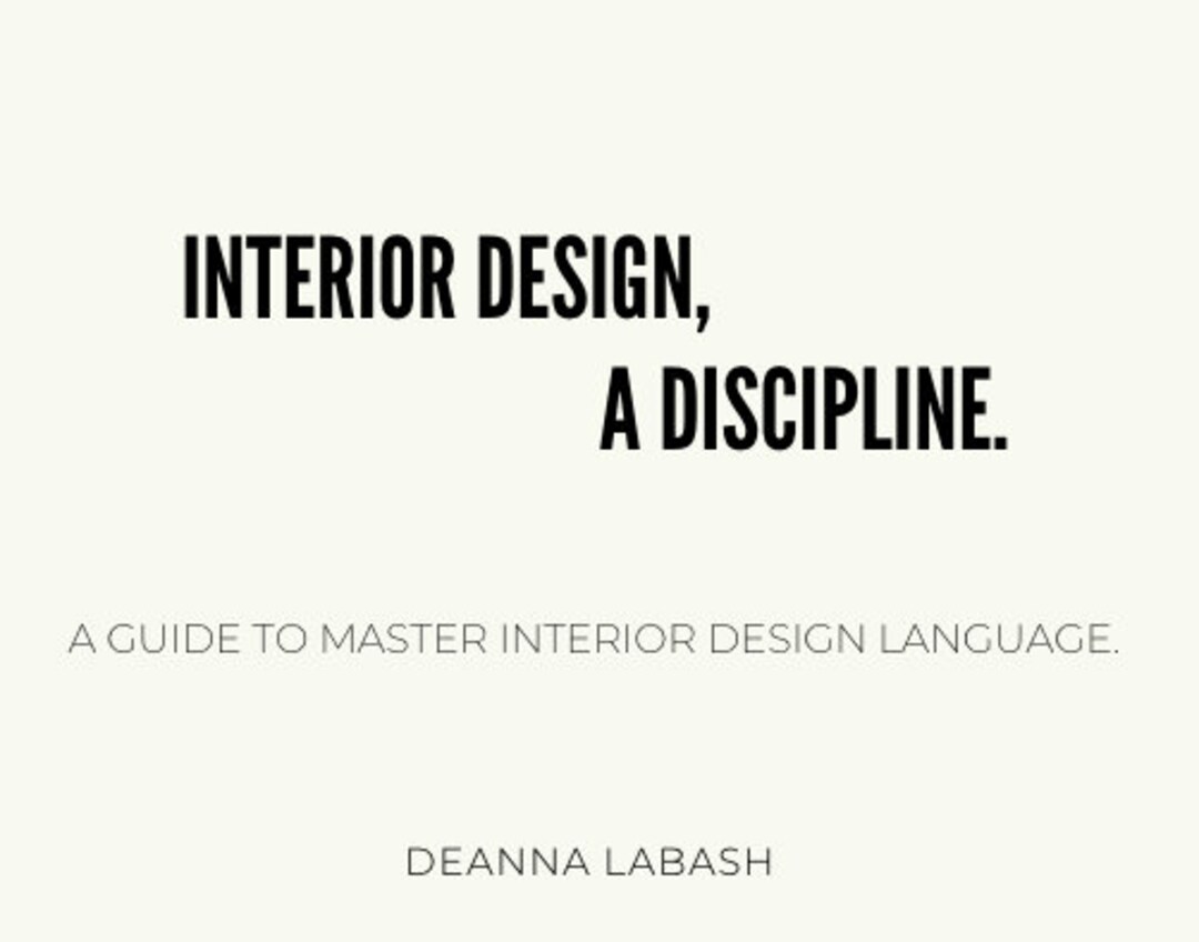 Interior Design, A Discipline - Etsy