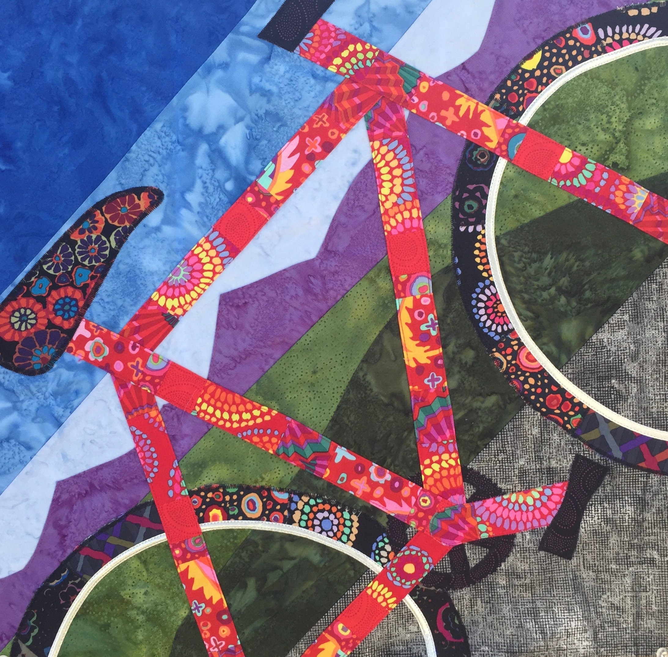 Biking Raw Edge Applique Pattern - Electronic Copy - Etsy