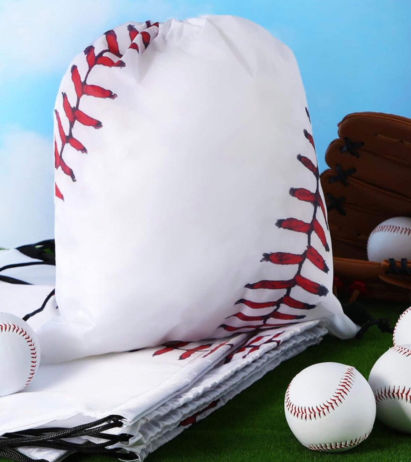 Baseball Sport Drawstring Bag - Etsy