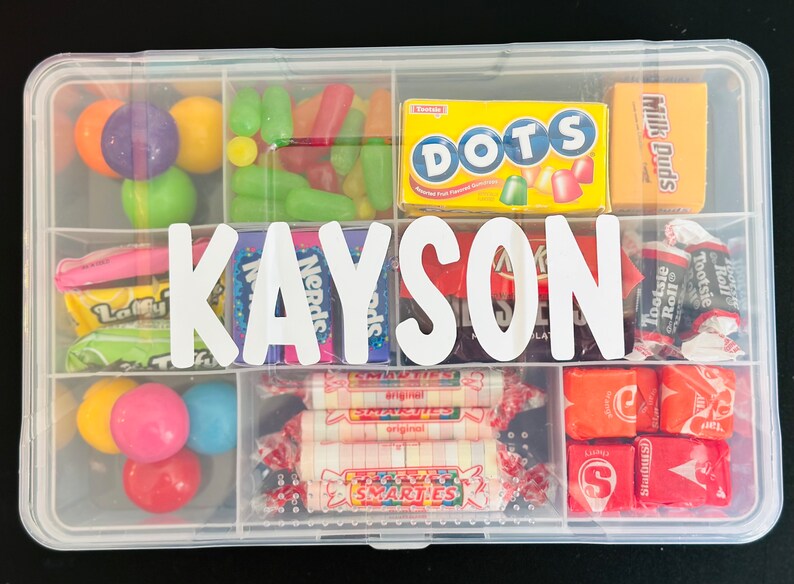 Rainbow Candy Container Tackle Box - Etsy