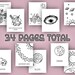 Outer Space Coloring Pages | Astronomy & Science | 34 Page Instant PDF ...