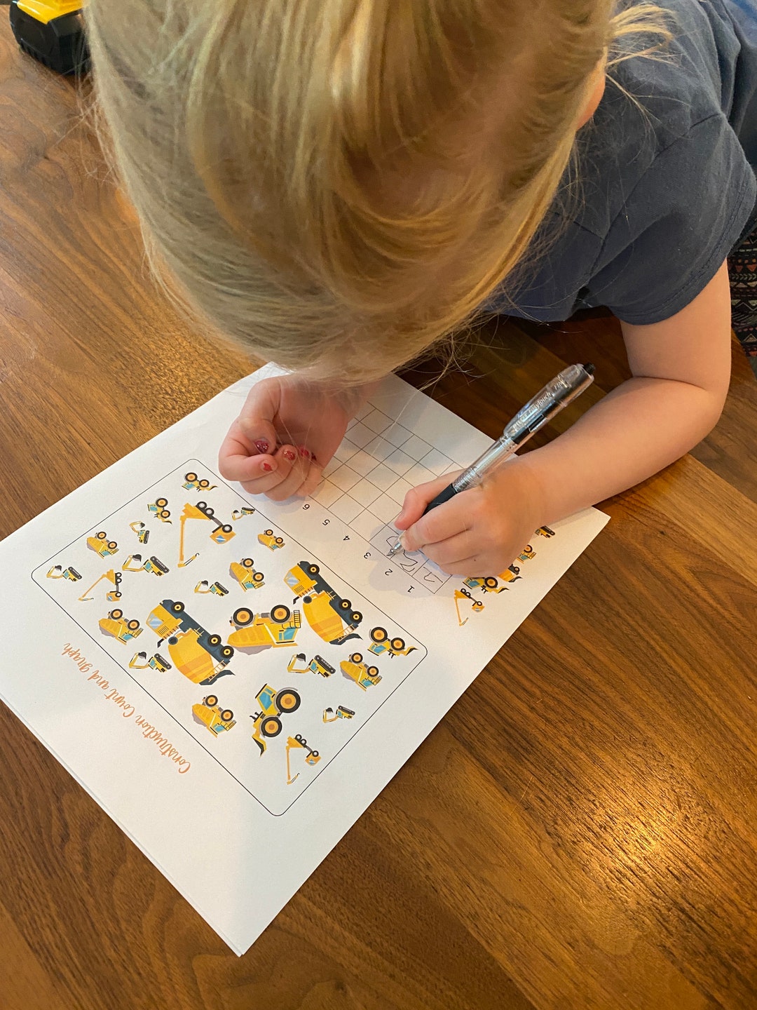 Construction Count and Graph Activity: Preschool Learning (PDF) - Etsy
