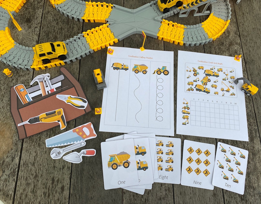 Construction Activity Kit: Toddler and Preschool Learning Games ...