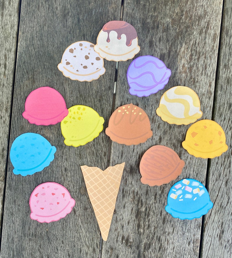Printable Ice Cream Scoop Pattern Matching Activity - Montessori ...