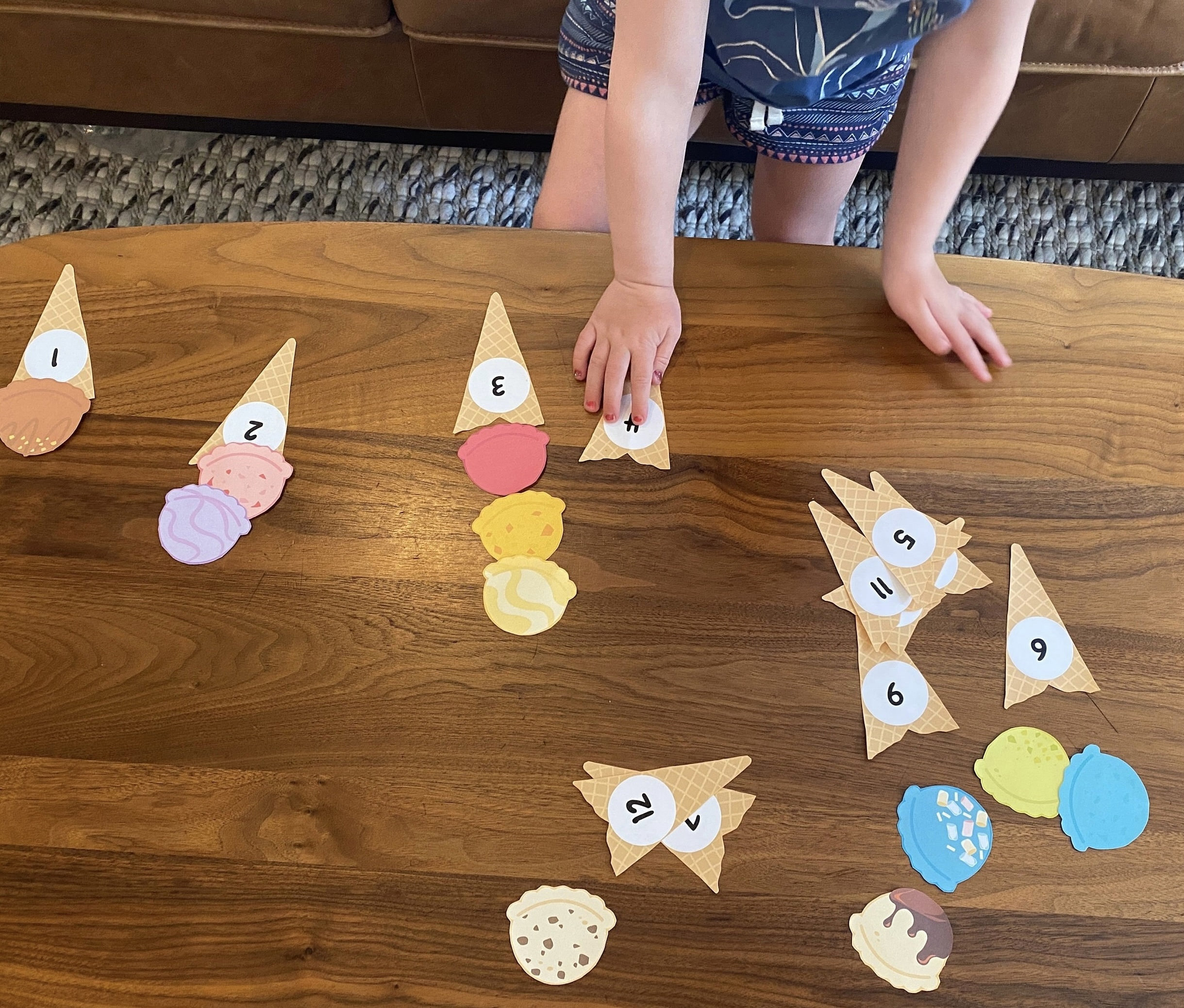 Ice Cream Counting Activity: Montessori Homeschool Printable (digital ...