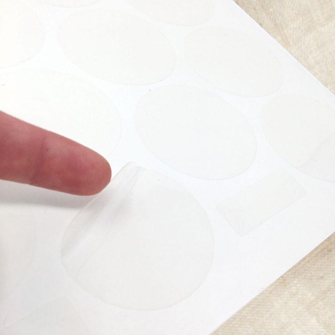 54 Clear Round Circle Weatherproof Stickers Protectors for DIY ...