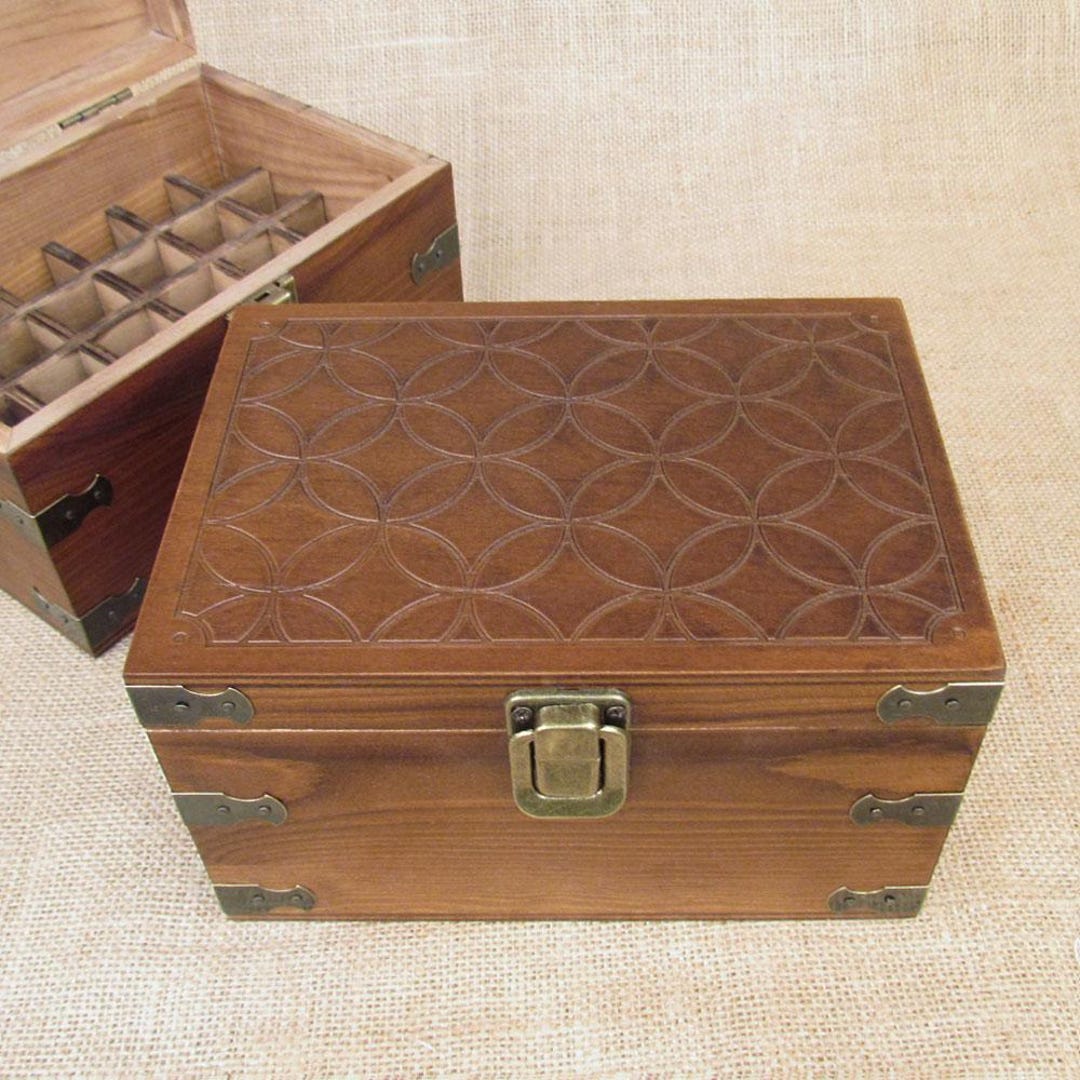 Inhaler Storage Box | Embossed Mosaic Design | for Essential Oil ...