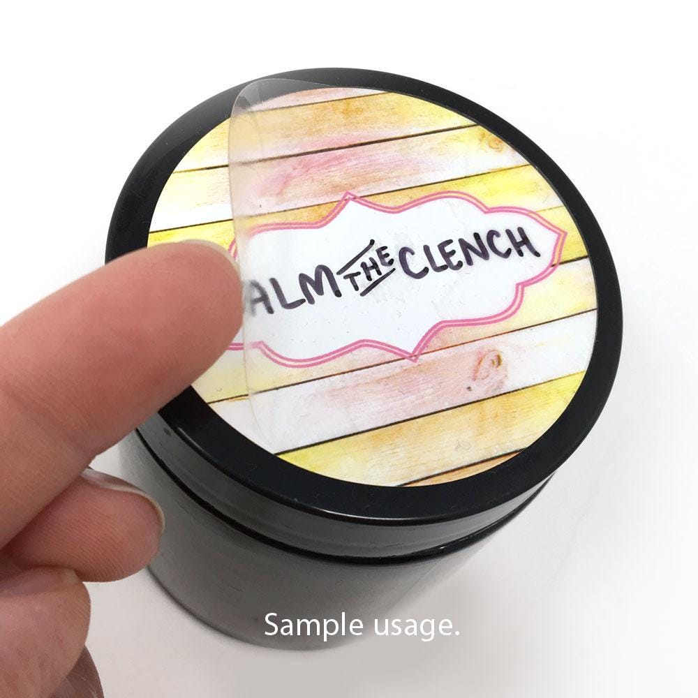 54 Clear Round Circle Weatherproof Stickers Protectors for DIY ...