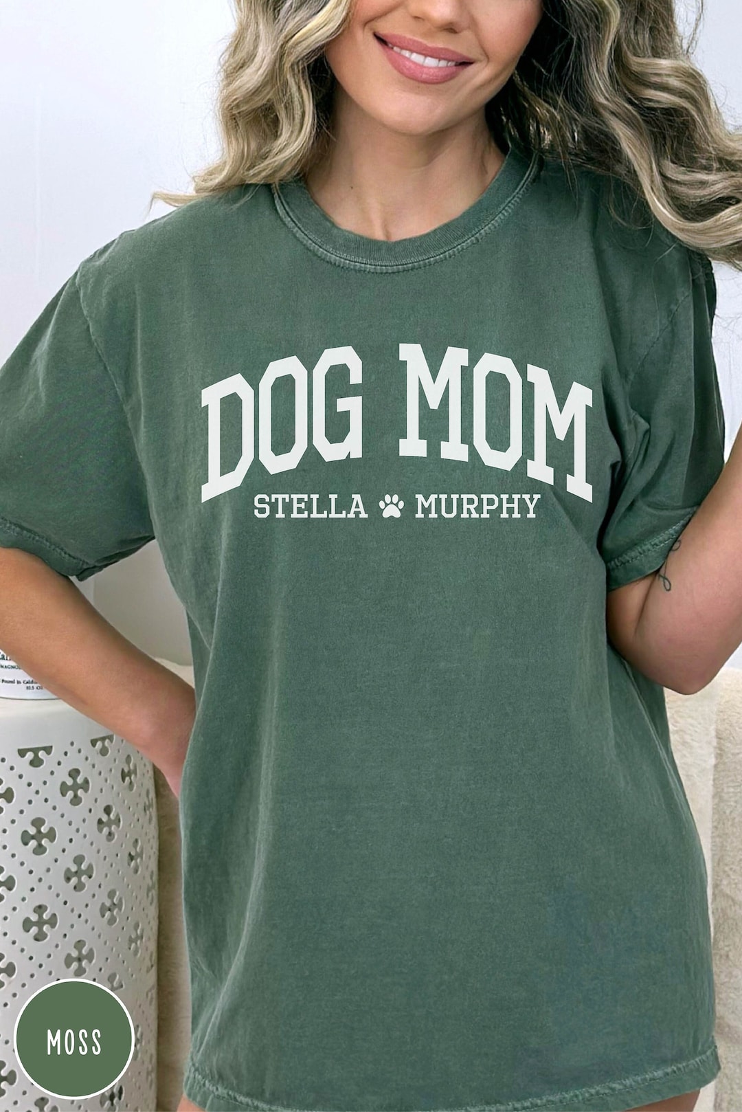 Custom Dog Mom Shirt, Dog Mom Comfort Colors Shirt, Dog Mom Gifts, Dog Mama Shirt, Personalized ...