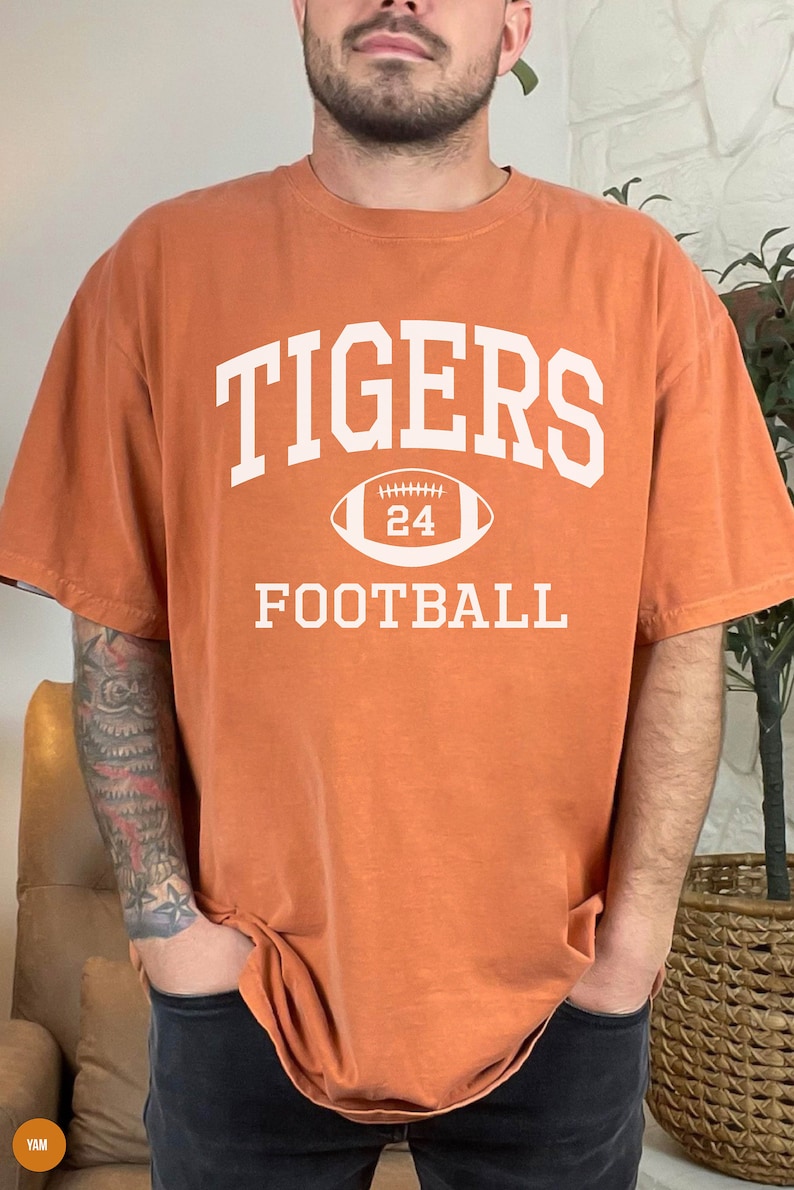Custom Football Comfort Colors Shirt, Custom Football Shirt, Football ...