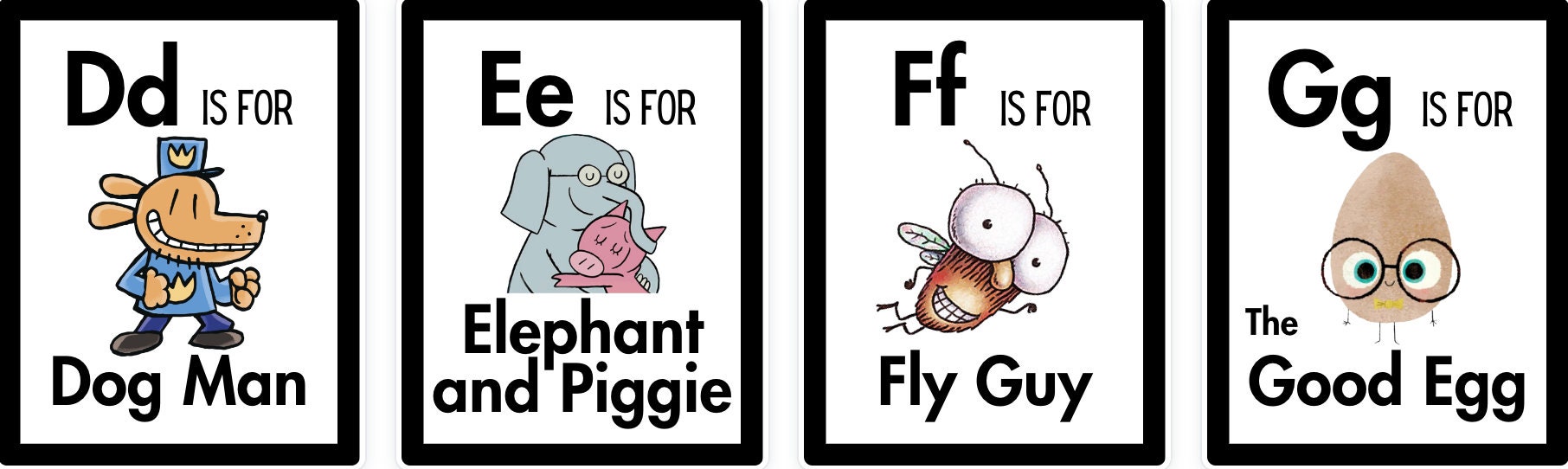 Book Character Posters Classroom Posters Classroom Decor - Etsy