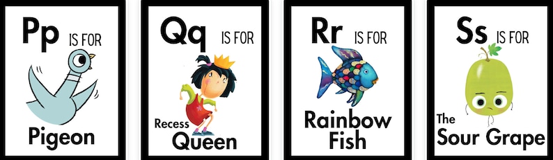 Book Character Posters Classroom Posters Classroom Decor - Etsy