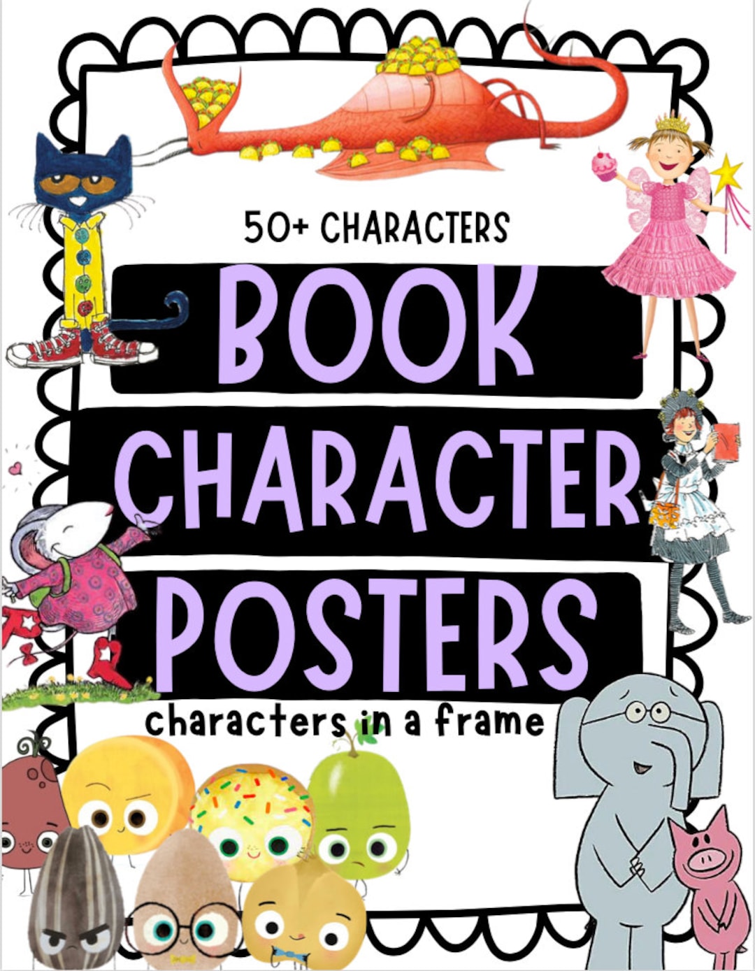 Book Character Posters / Classroom Decor / Library Posters / Book ...