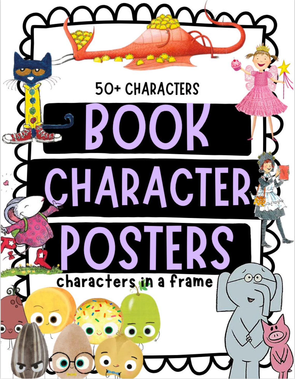 Book Character Posters / Classroom Decor / Library Posters / Book ...