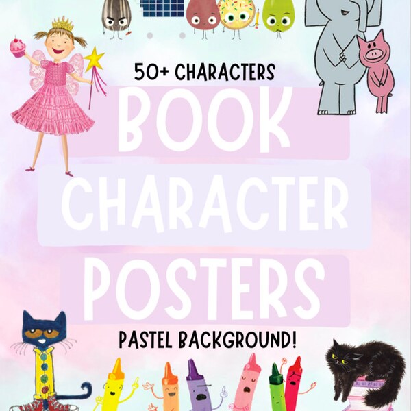 Book Characters Bulletin Board - Etsy
