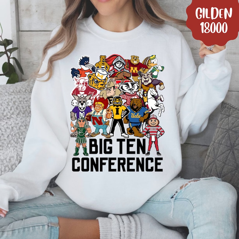 Big Ten Sweatshirt / Big 10 Sweatshirt / Big 10 Conference / New Big 10 ...
