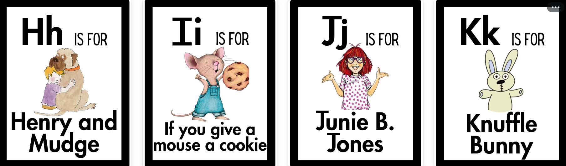 Book Character Posters Classroom Posters Classroom Decor - Etsy