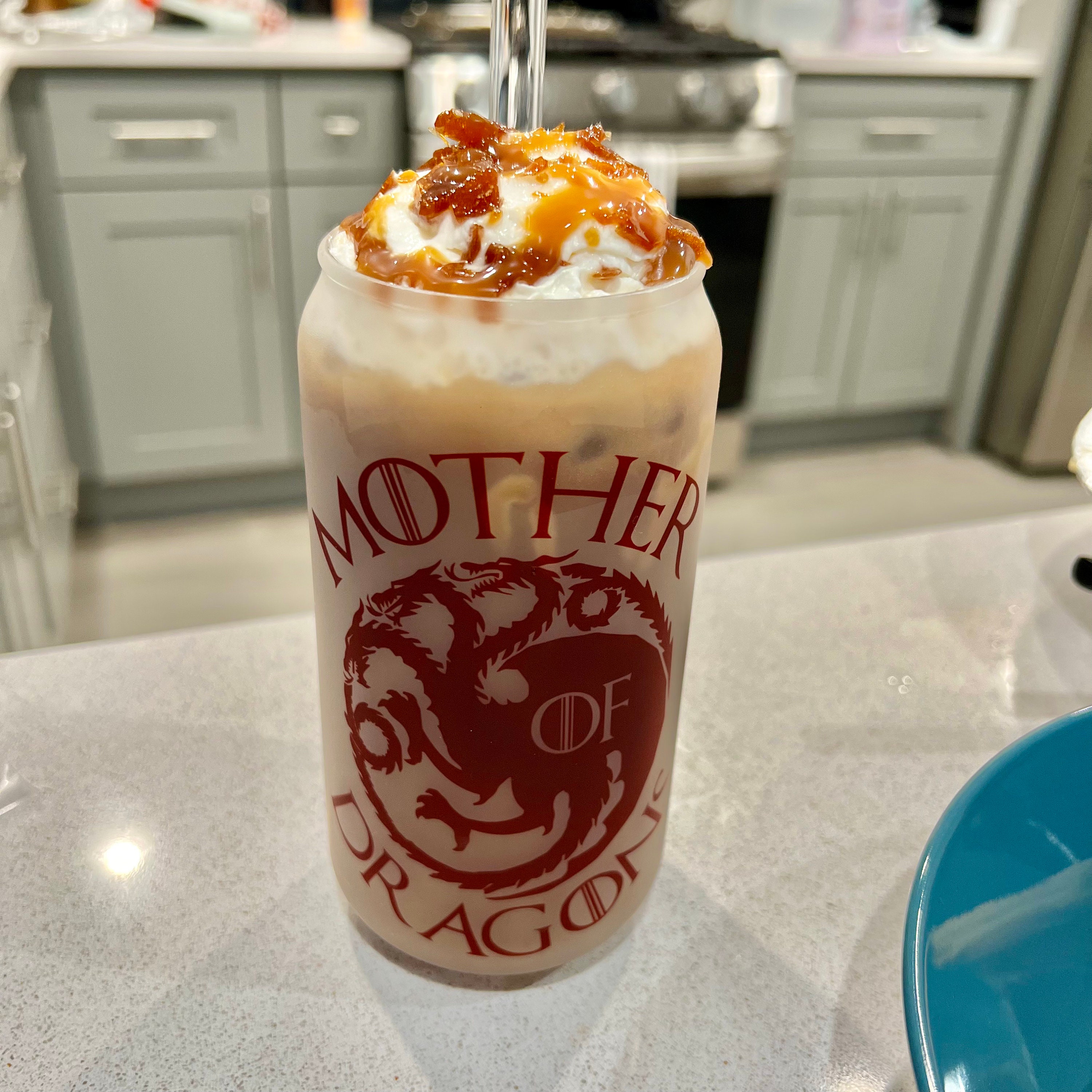 Mother of Dragons Frosted Glass Can GOT HOD Frosted - Etsy