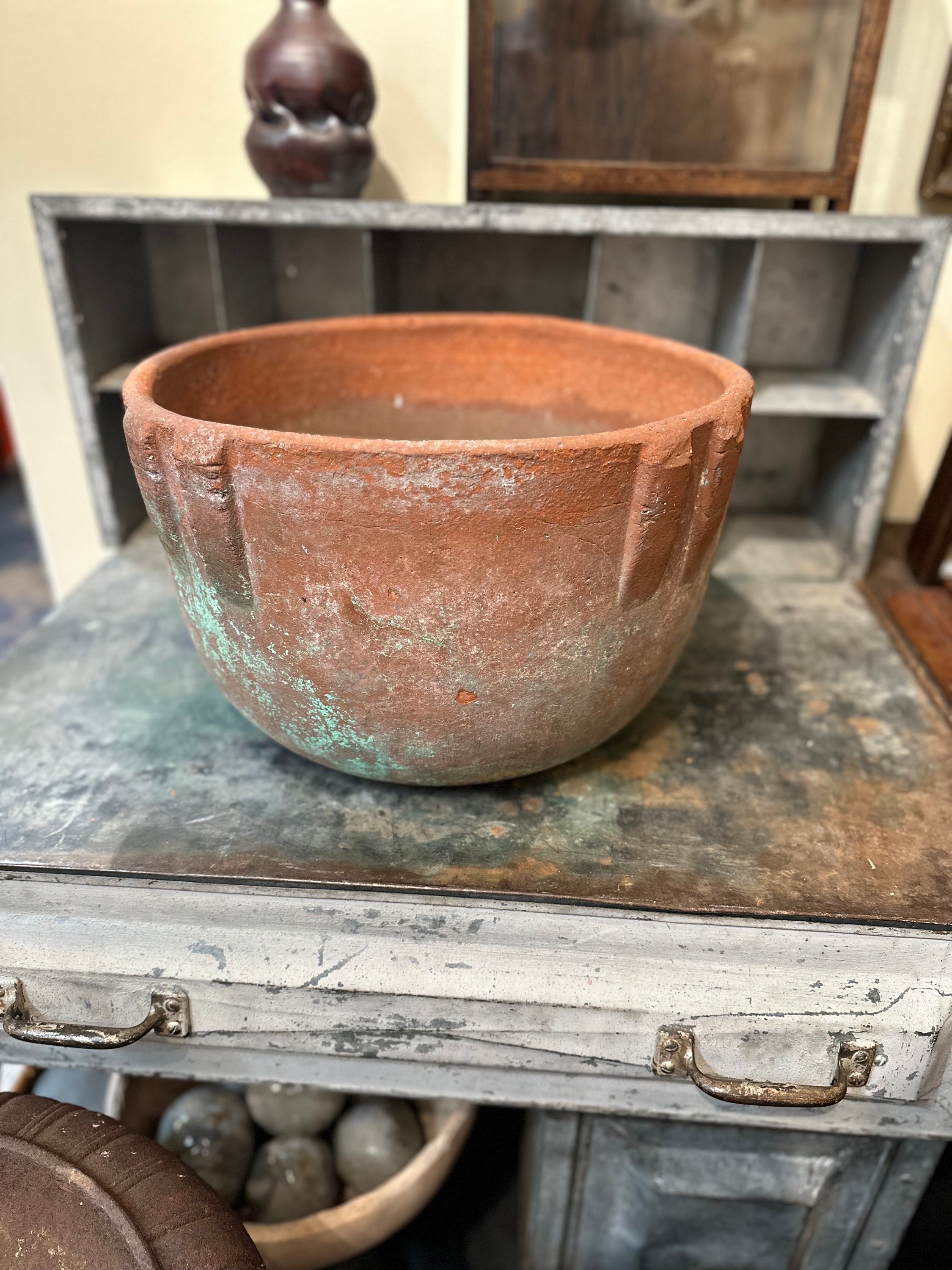 Antique Bauer Pottery Indian Bowl Terracotta Redware - Etsy