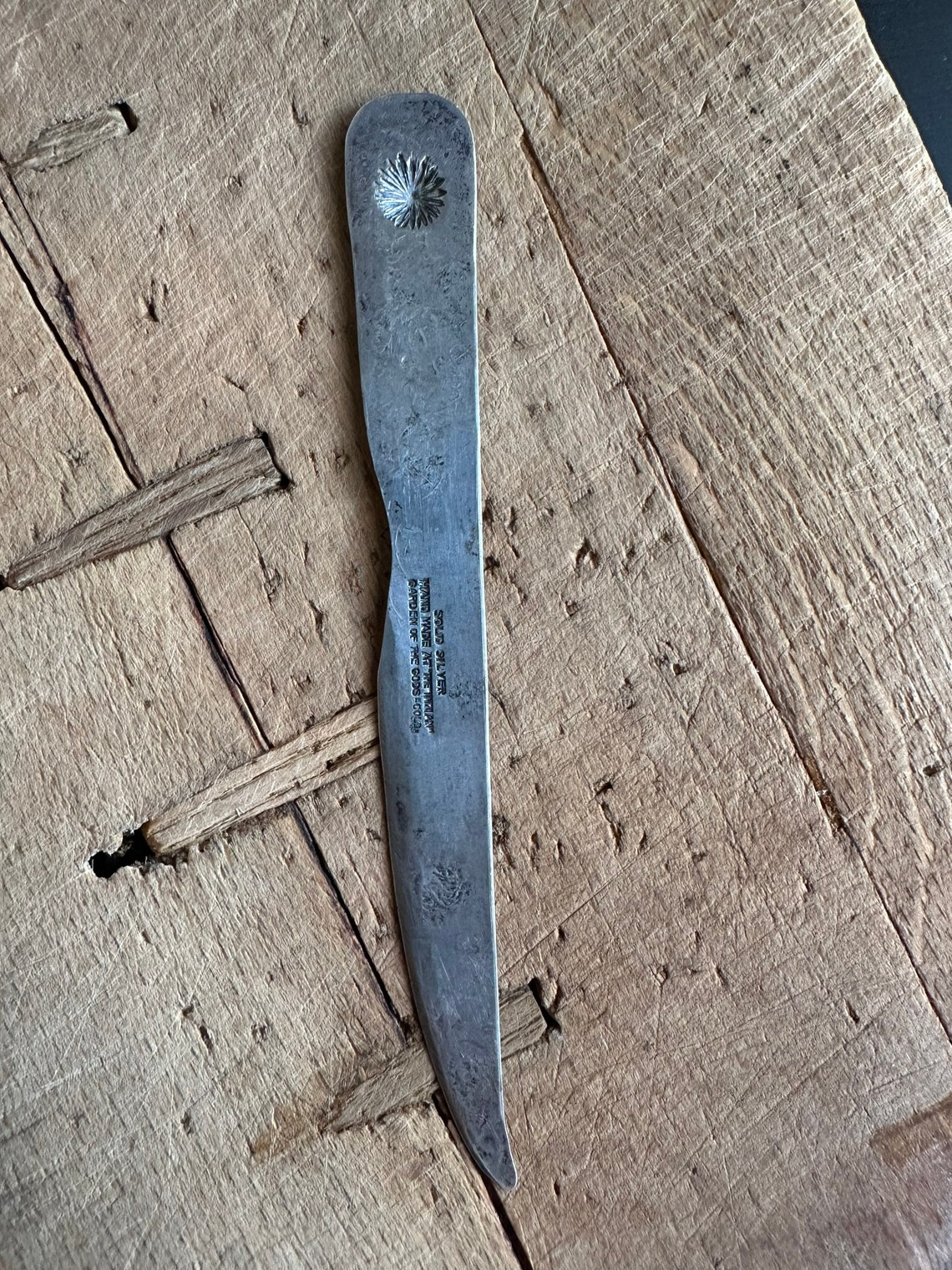 Rare Native American Garden of the Gods Letter Opener - Old Pawn Navajo ...