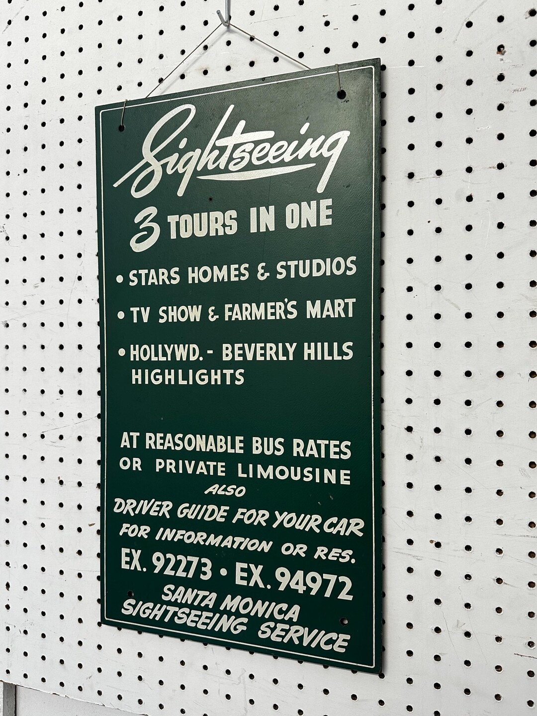 Vintage Original Los Angeles California Sightseeing Guided Tour ...