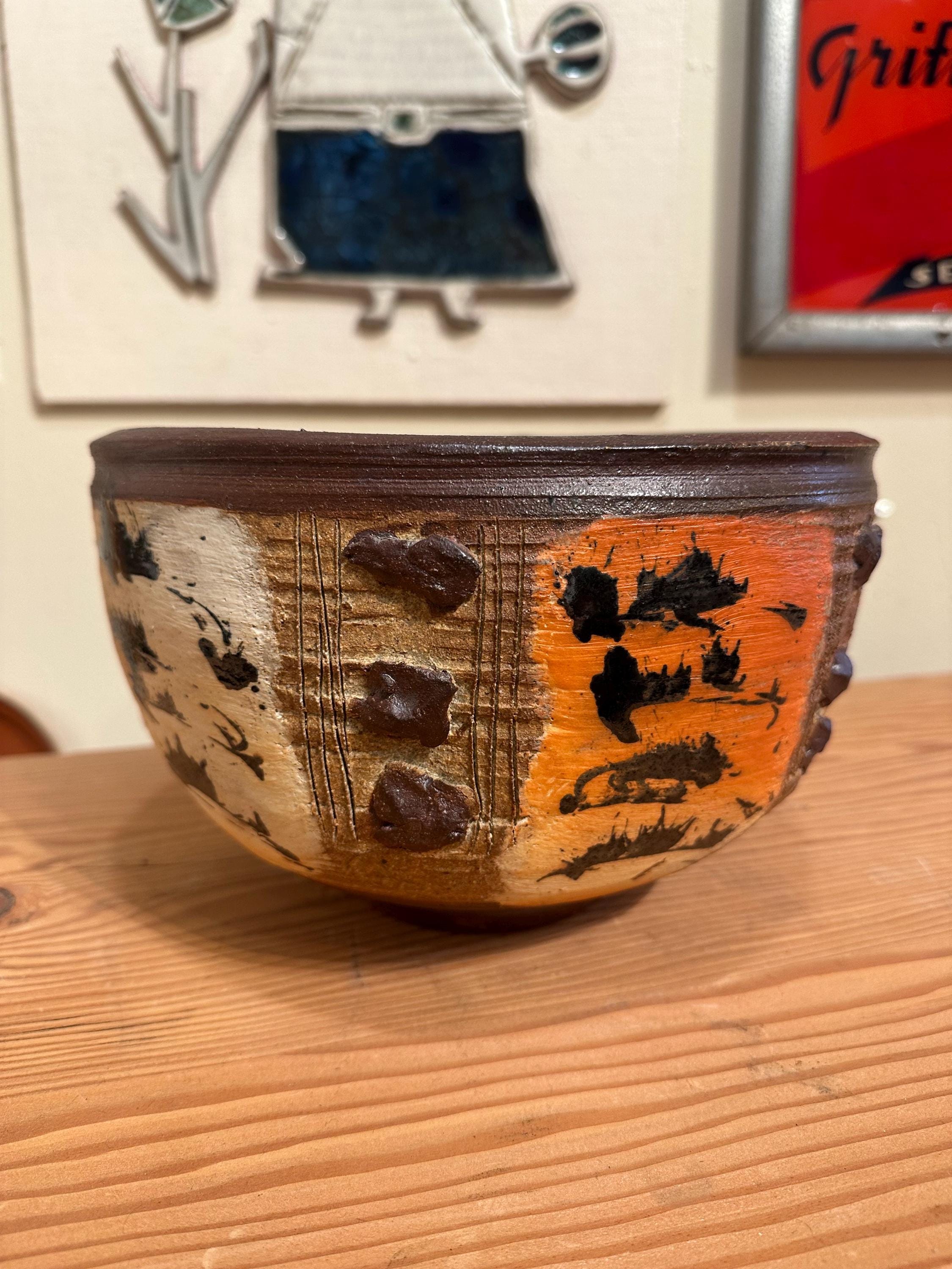 Vintage VIVIKA OTTO HEINO Rare Ojai Studio Pottery Large Bowl ...