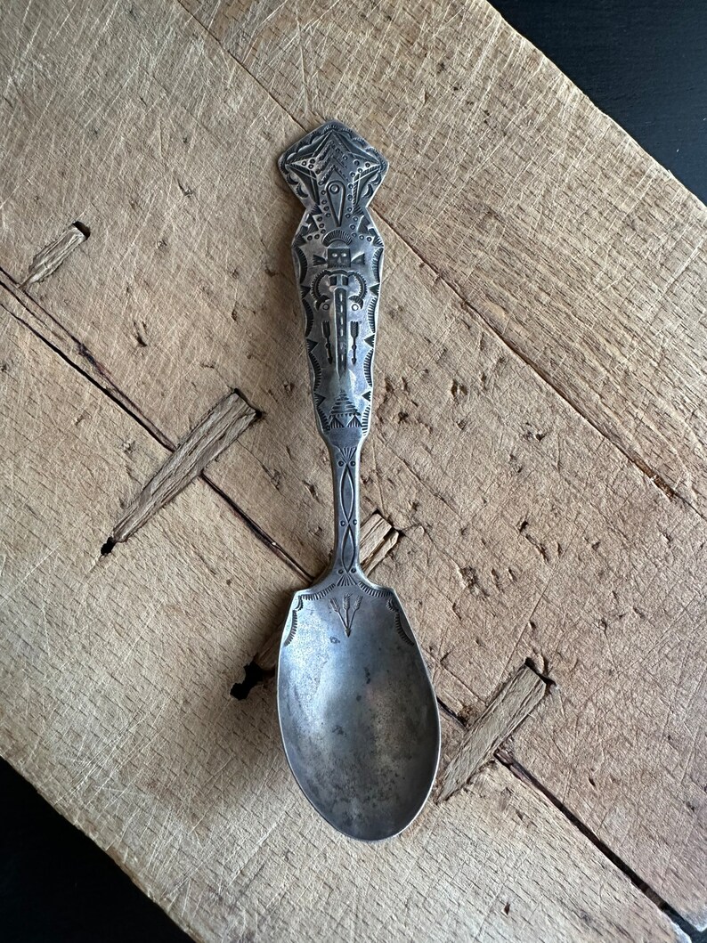 Rare Native American Garden of the Gods Kachina Spoon - Old Pawn Navajo ...