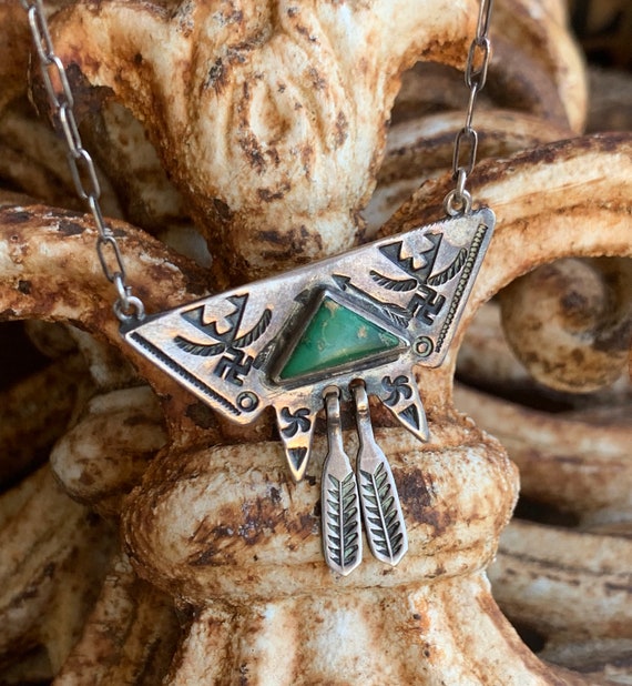 vintage navajo whirling log - Gem