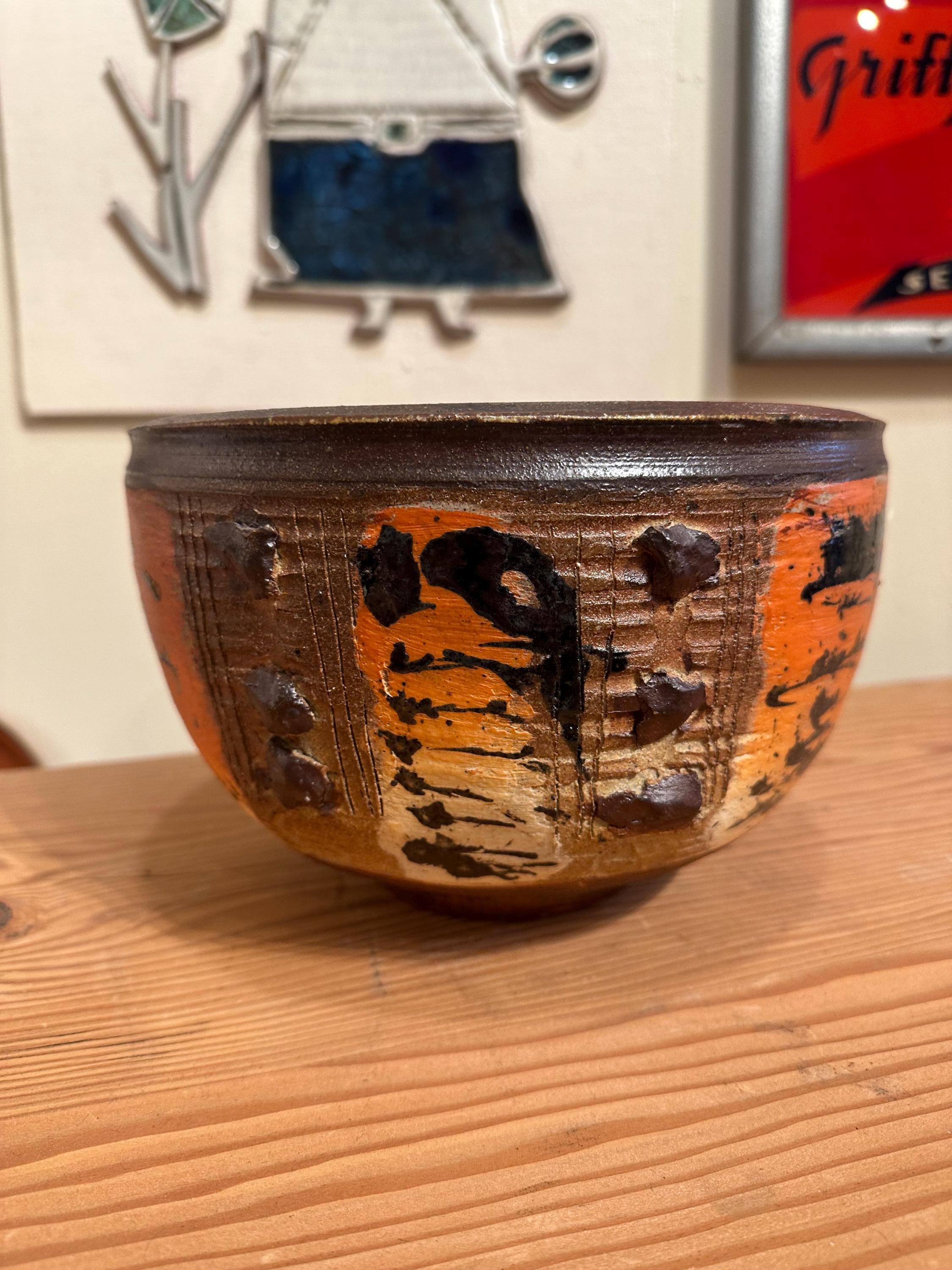 Vintage VIVIKA OTTO HEINO Rare Ojai Studio Pottery Large Bowl ...