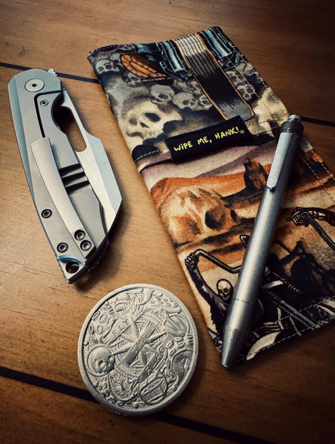 Deadheads-edc Premium Hank, Biker Hank Gift, Skulls Gift for EDC and ...