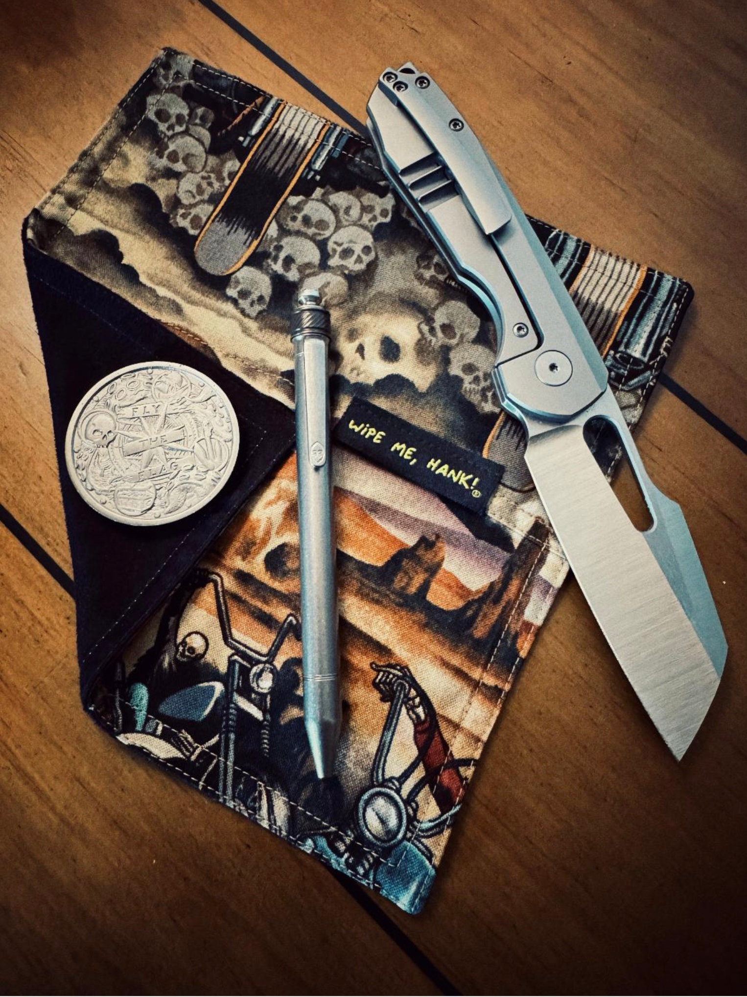 Deadheads-edc Premium Hank, Biker Hank Gift, Skulls Gift for EDC and ...