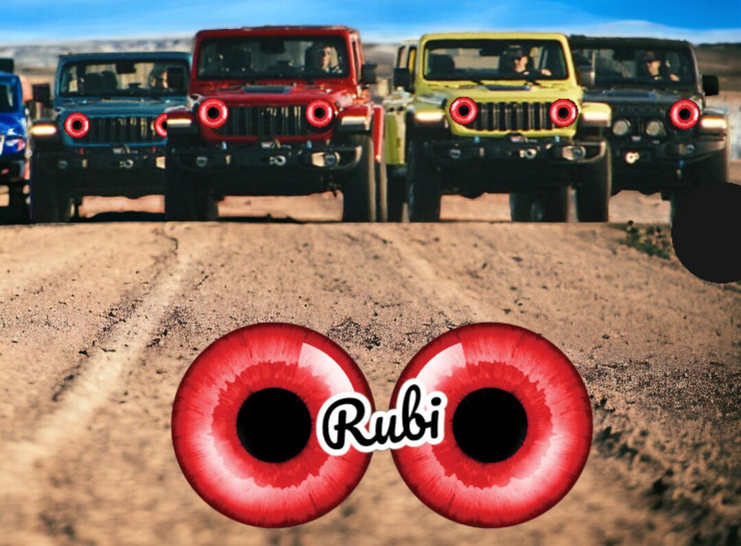 Round Eyes Series Headlight Decals - Etsy