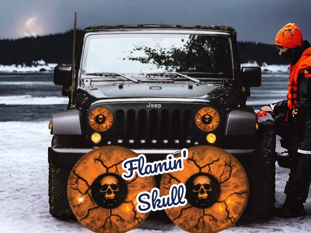 Round Headlight Decals Crypt Keeper Series - Etsy