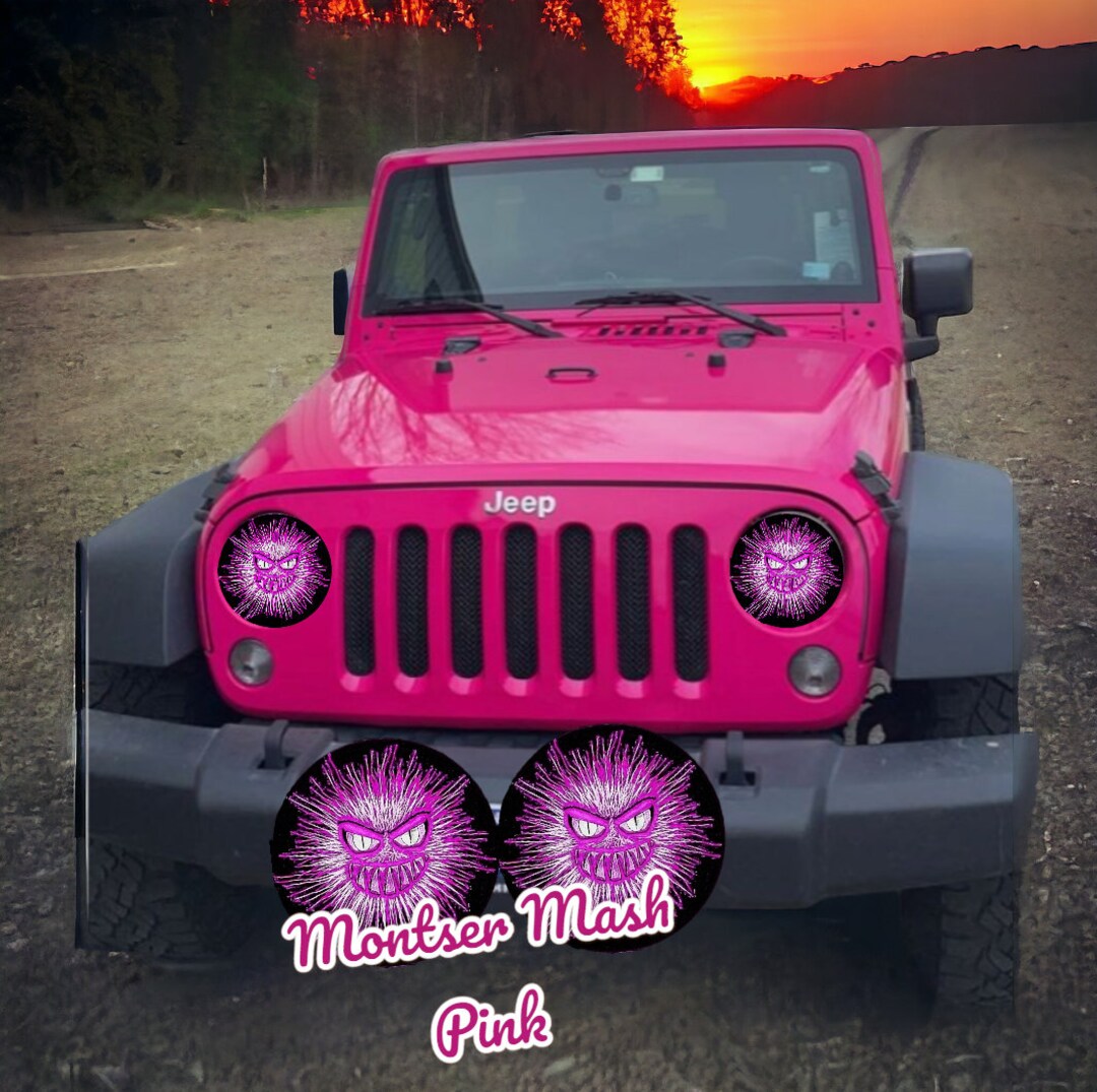 Zombies, Monsters & Hazard Series Headlight Decals - Etsy