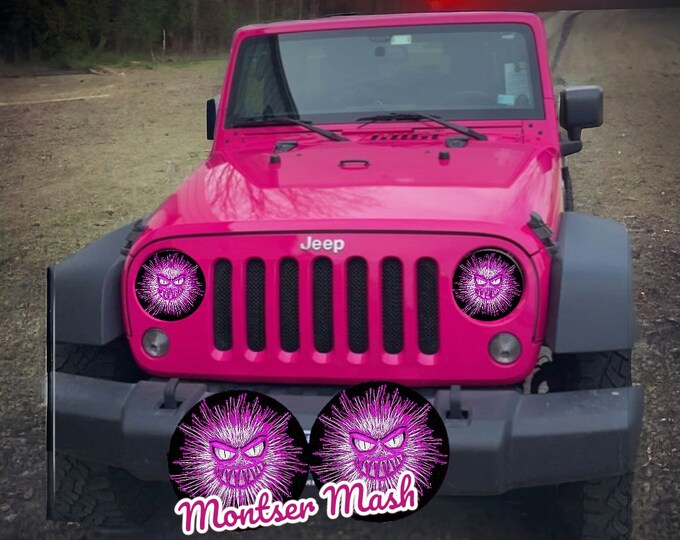 Zombies, Monsters & Hazard Series Headlight Decals - Etsy