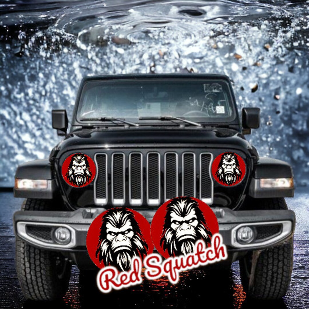 Squatch' Headlight Decals - Etsy