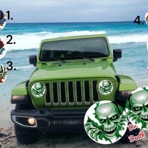 Zombies, Monsters & Hazard Series Headlight Decals - Etsy