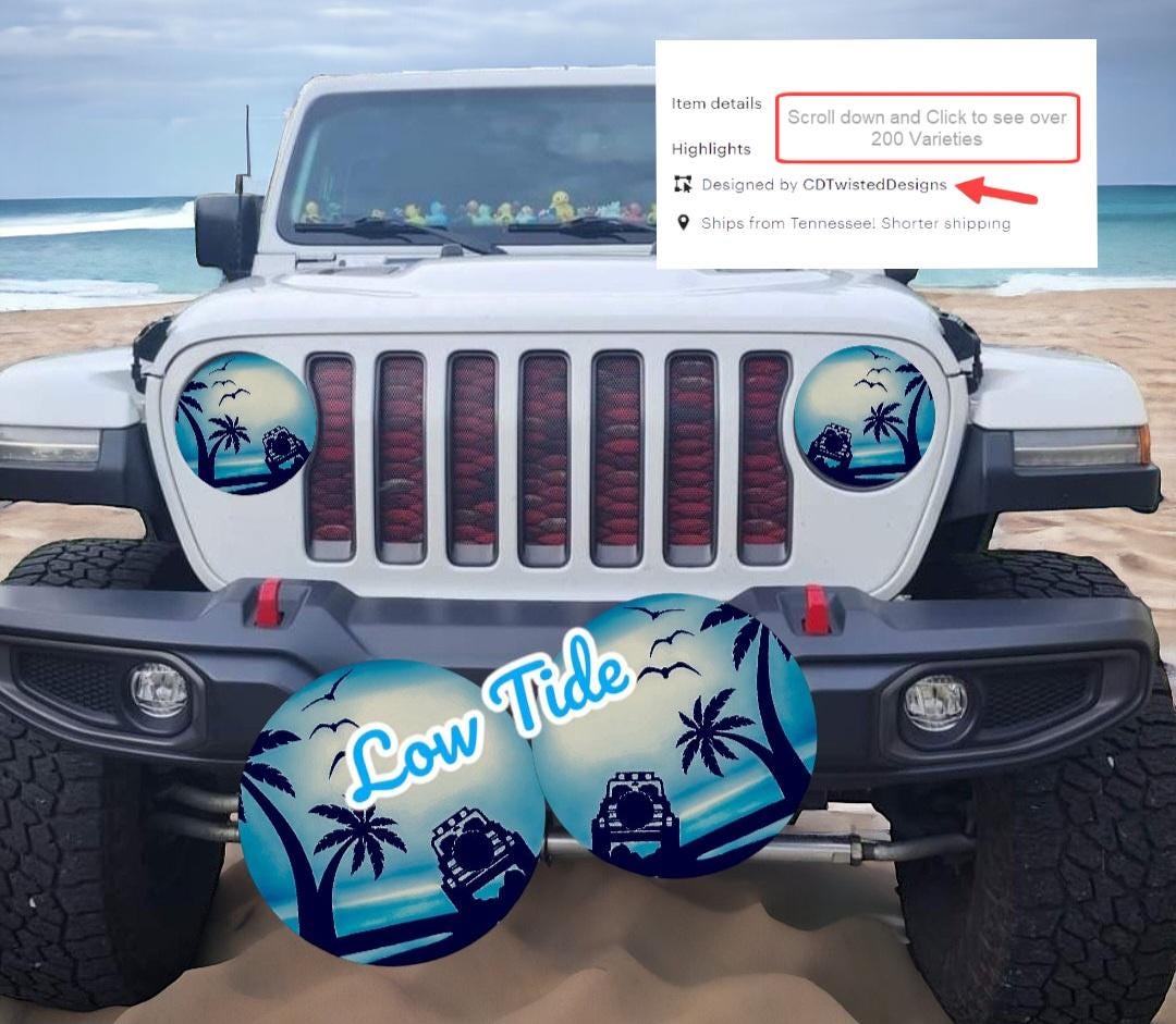 Beach Offroad Series Headlight Decals - Etsy