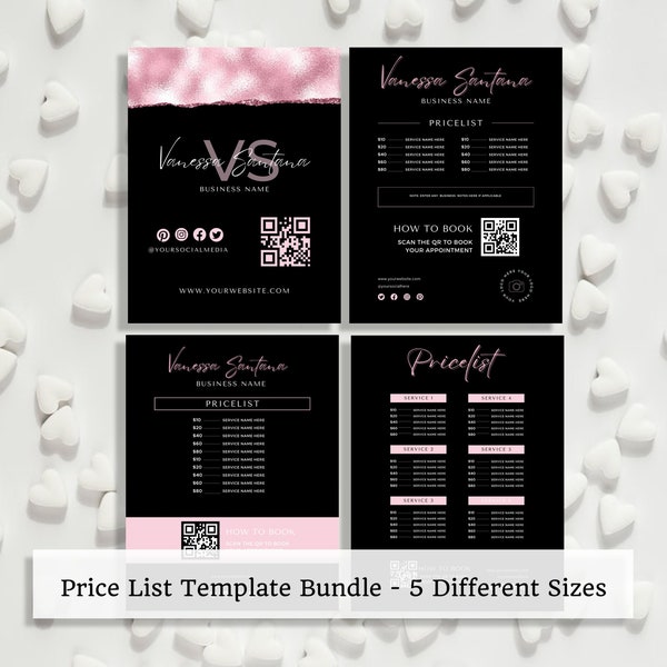 Pink Glam Template - Etsy