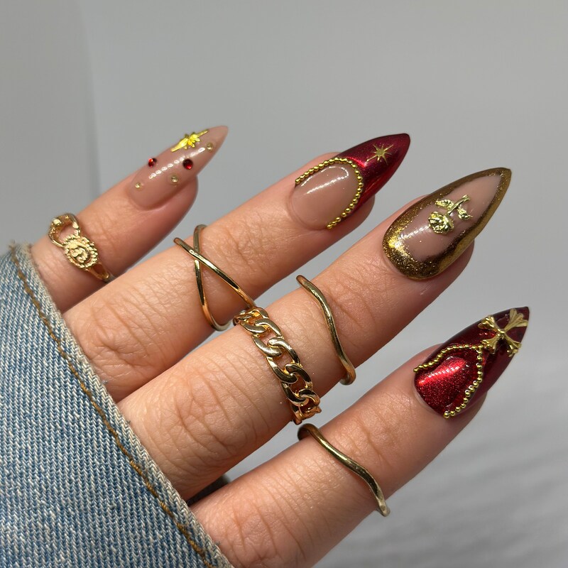 Cross Nails - Etsy