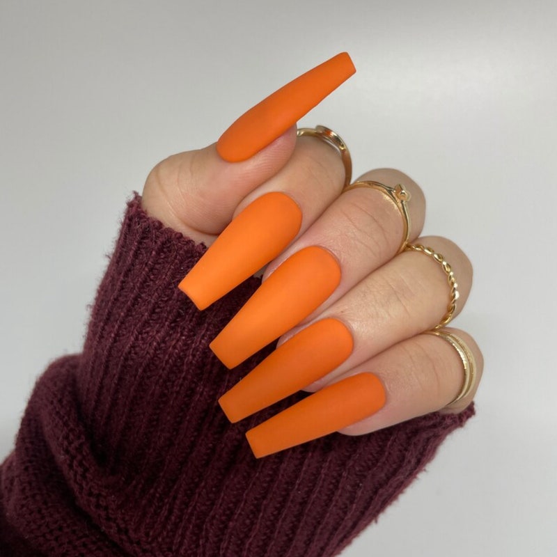 Matte Fake Nails - Etsy