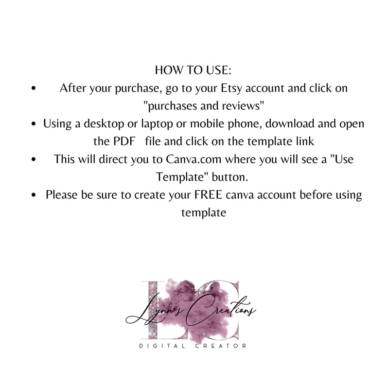 Editable Price List Template Bundle Purple Marble Agate - Etsy